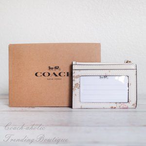 Coach | Bags | Nwt Coach Mini Skinny Id Case With Rose Bouquet | Poshmark